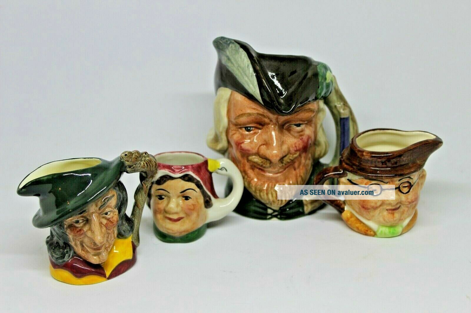 Vintage 1958 Royal Doulton TOBY Mug ROBIN HOOD, Other 3 Mugs ...