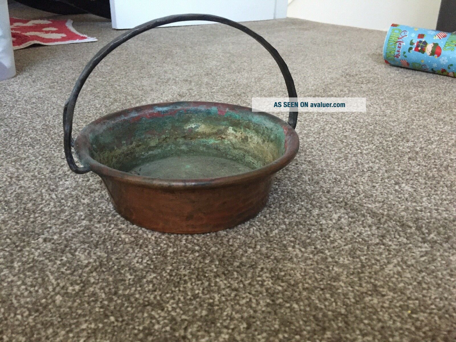 Handmade Arts Crafts Copper Pot Pan With Hand Forged Handle | #4072448