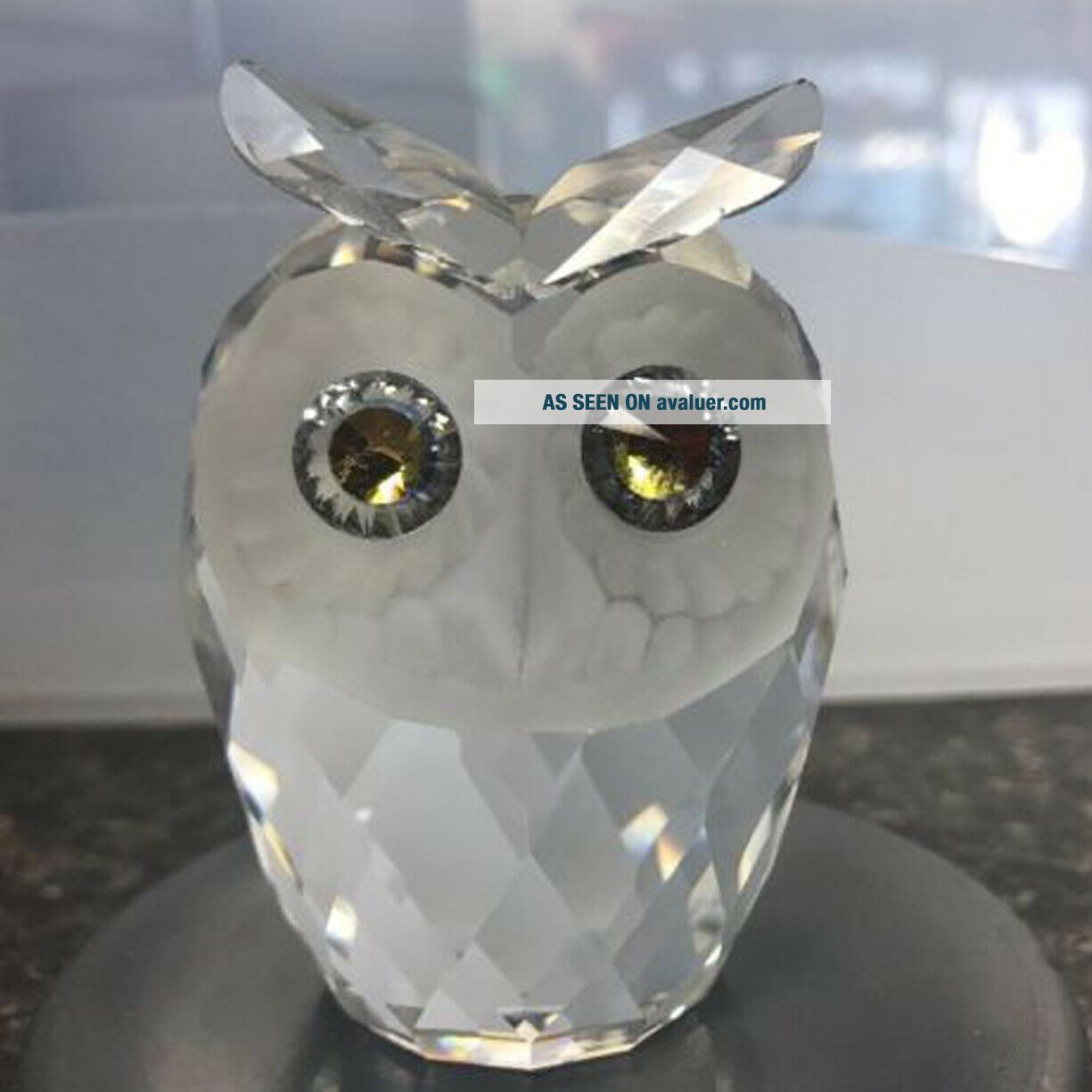 Swarovski Crystal Figurine 010022 No Box Large Owl | #4077927