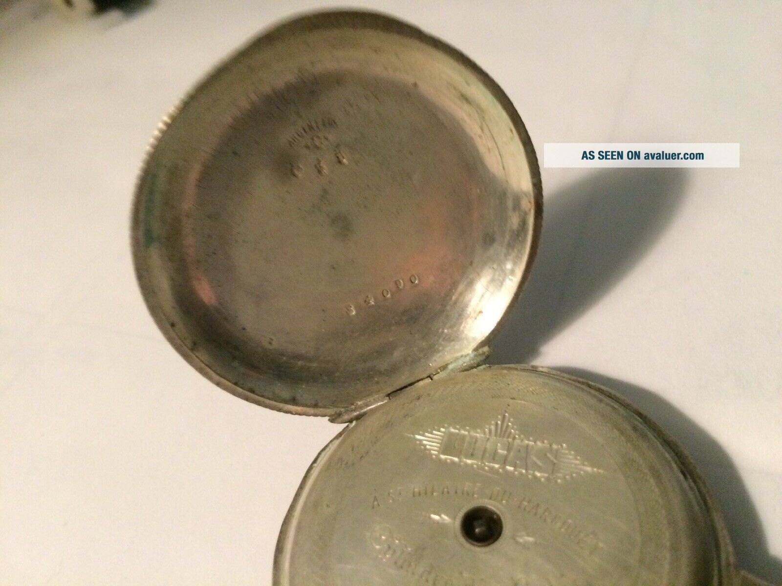 Lucas Key Wind Pocket Watch St Hilaire Du Harcouet Argent Fin Cylindre ...