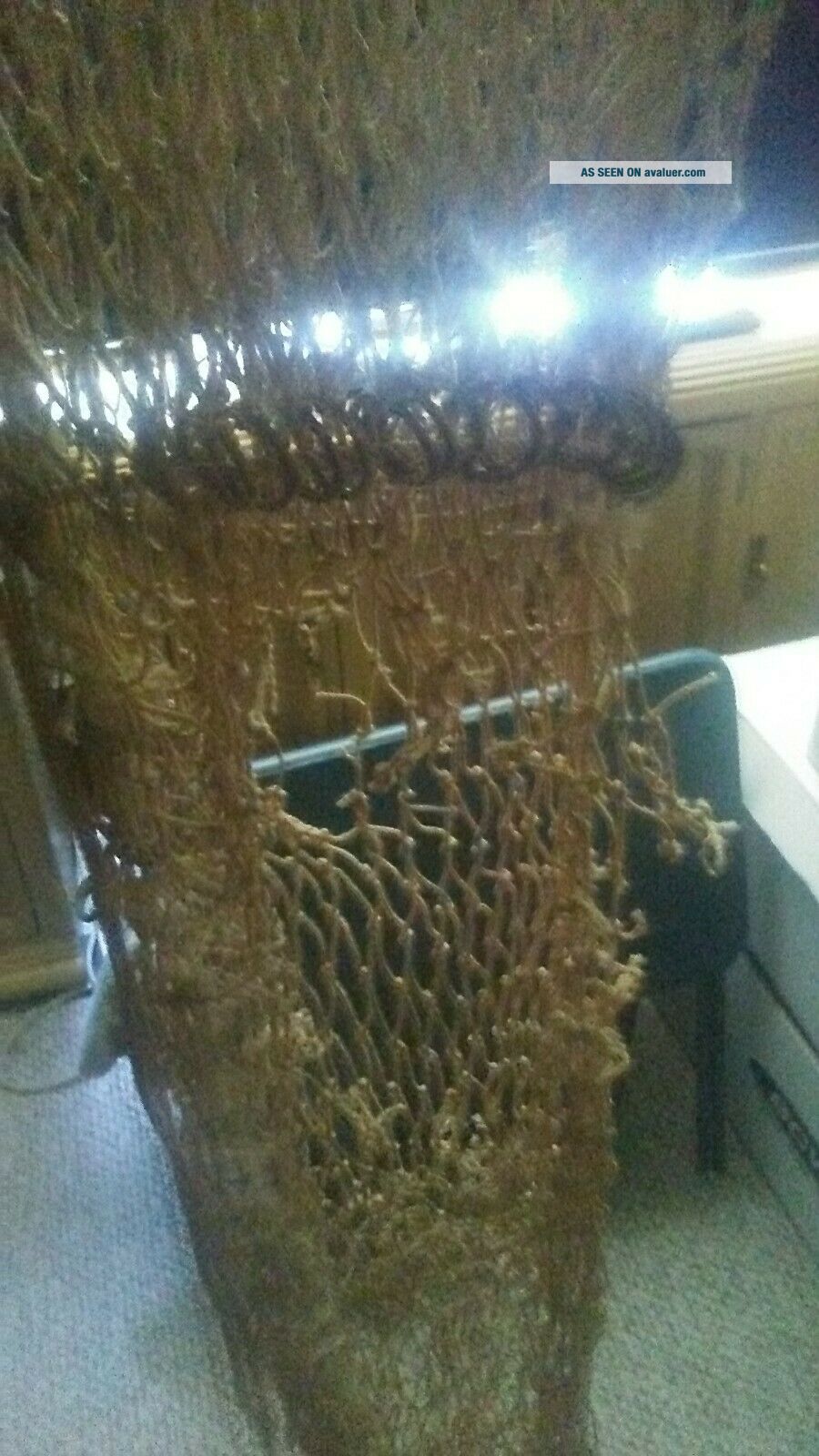 ANTIQUE WOOD HANDLE FLY FISHING TROUT NET WITH OTHER NET | #4087406
