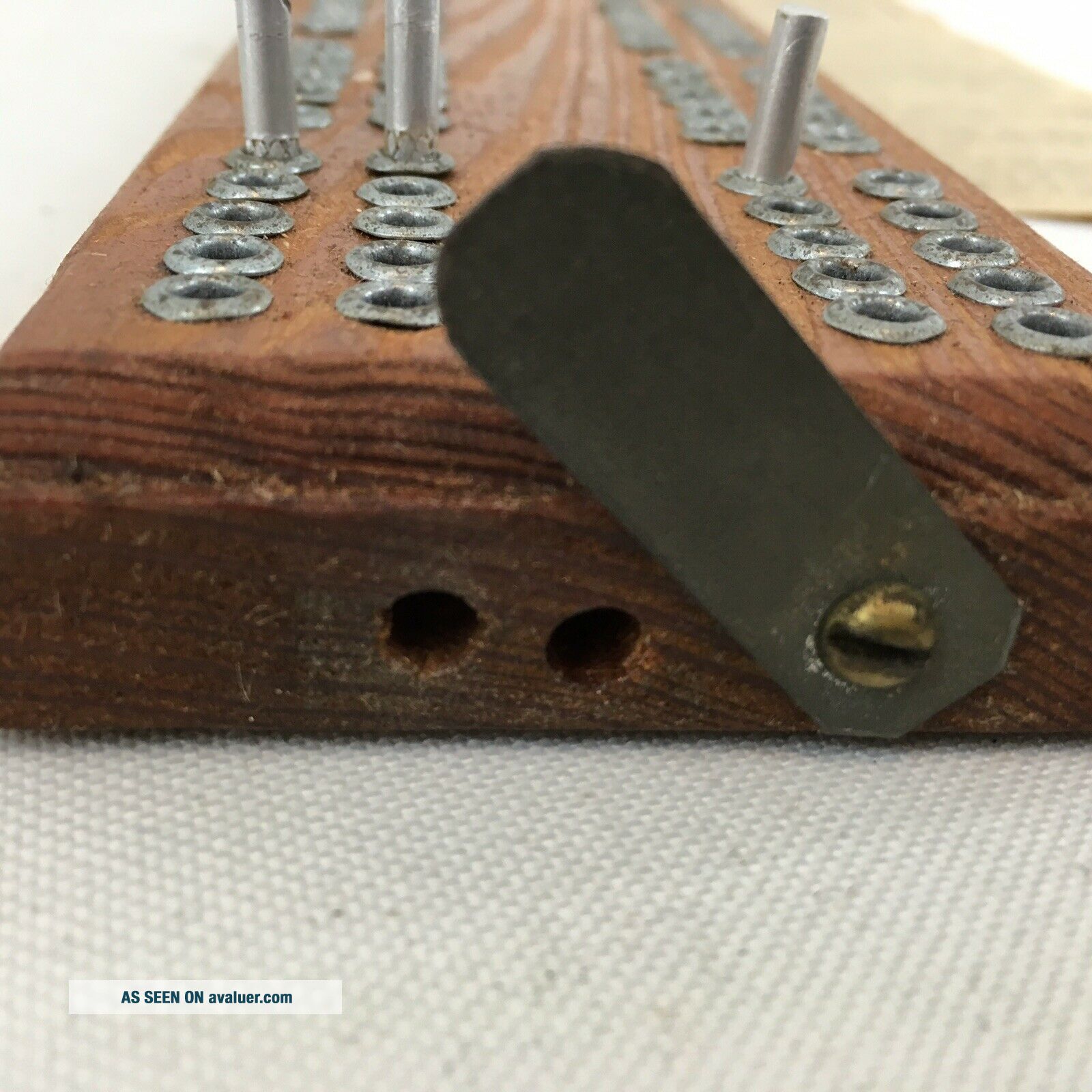 Vintage Antique Wood Cribbage Board | #4104793