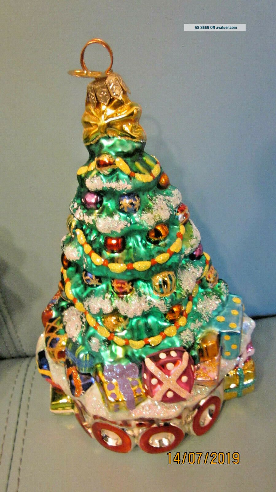 Retired Christopher Radko Christmas Tree 7 " Ornament Christmas 2000 ...