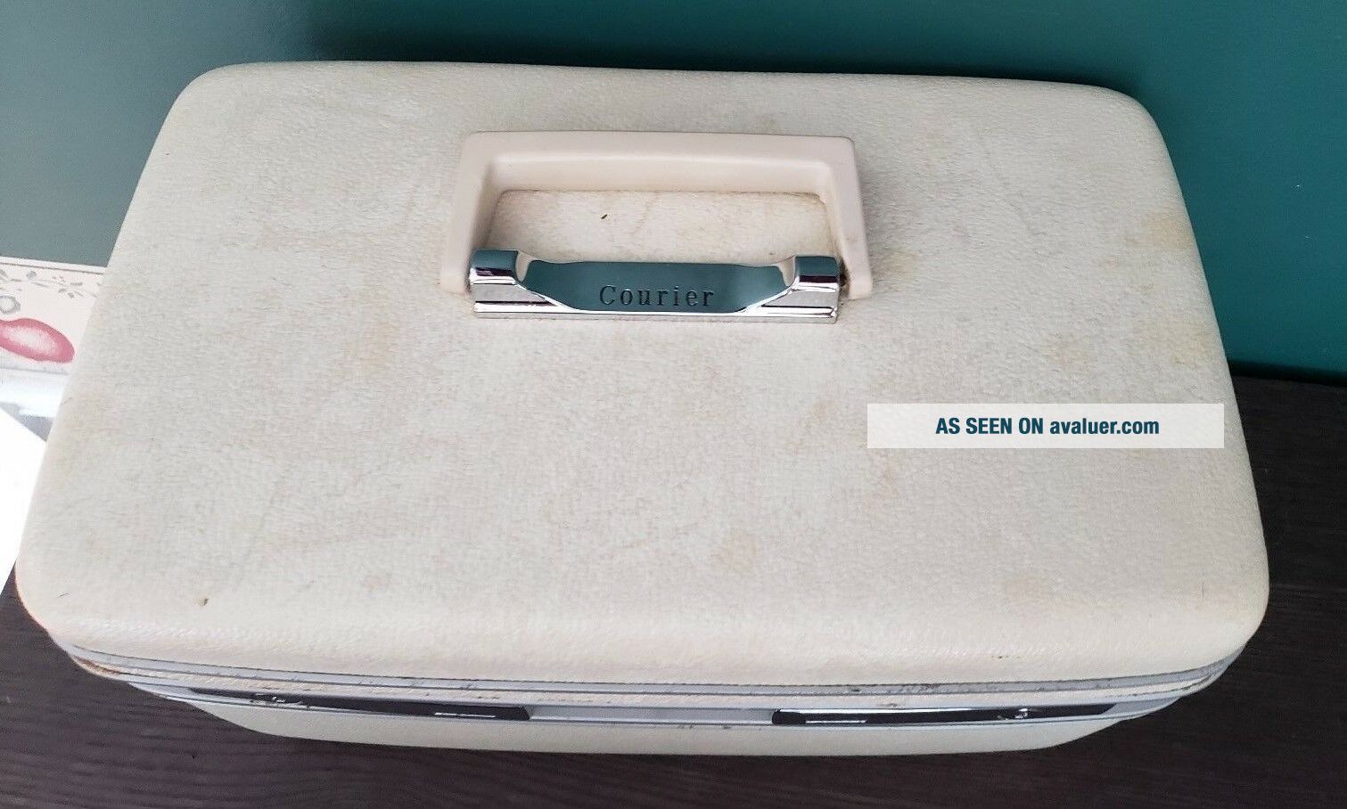 Vintage Sears Courier Train Case White - | #4113047