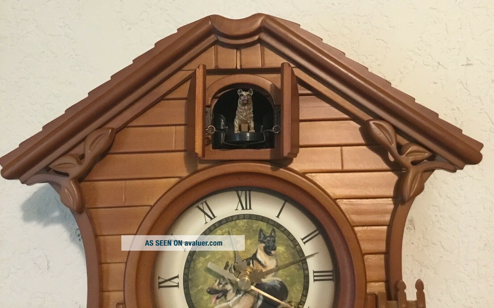 Bradford Exchange German Shepherd Cuckoo Clock - 2008 Limited Edition ...
