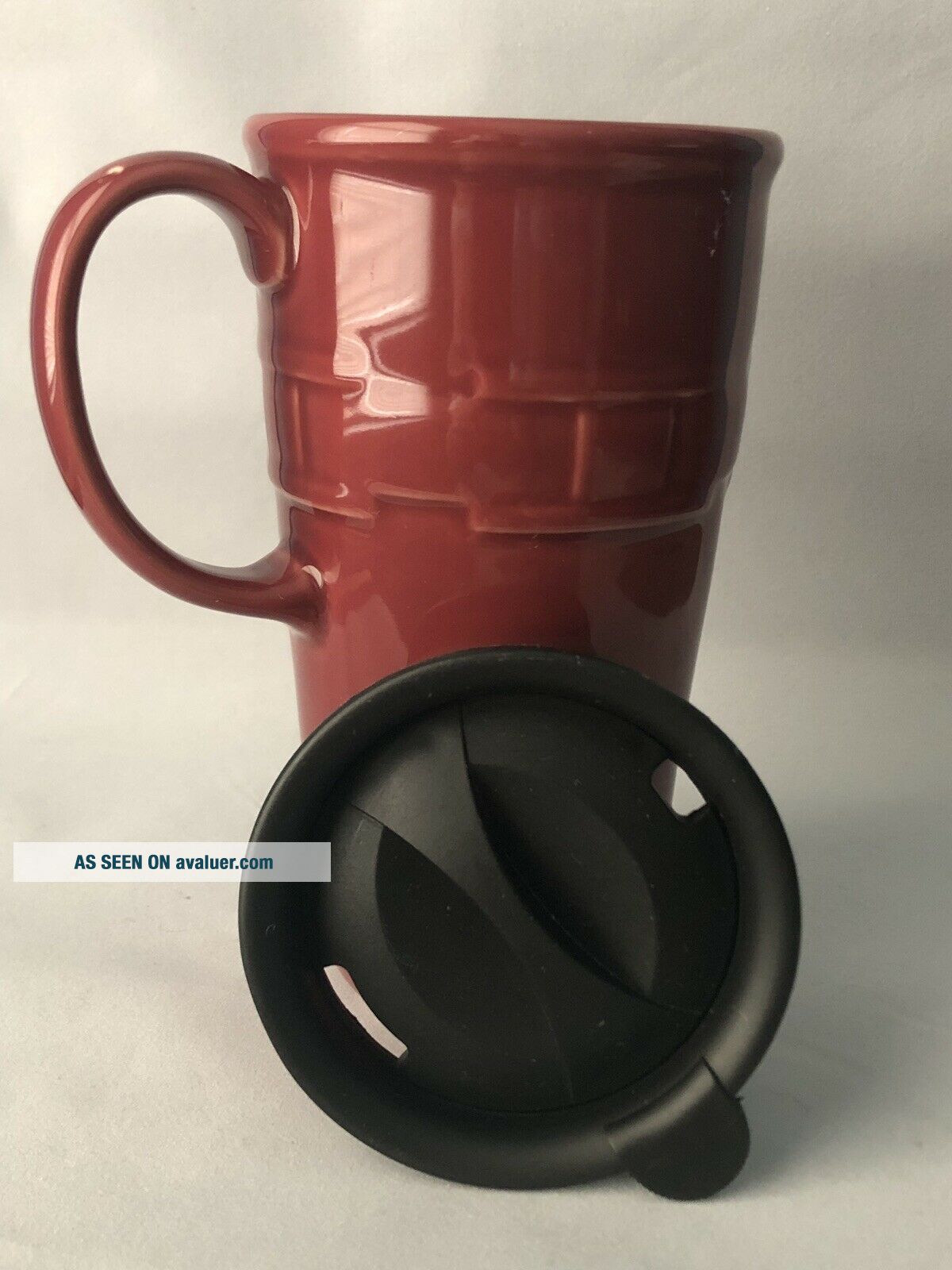 Longaberger Woven Traditions Pottery Travel Mug 16 Ounces W/Lid | #4128827