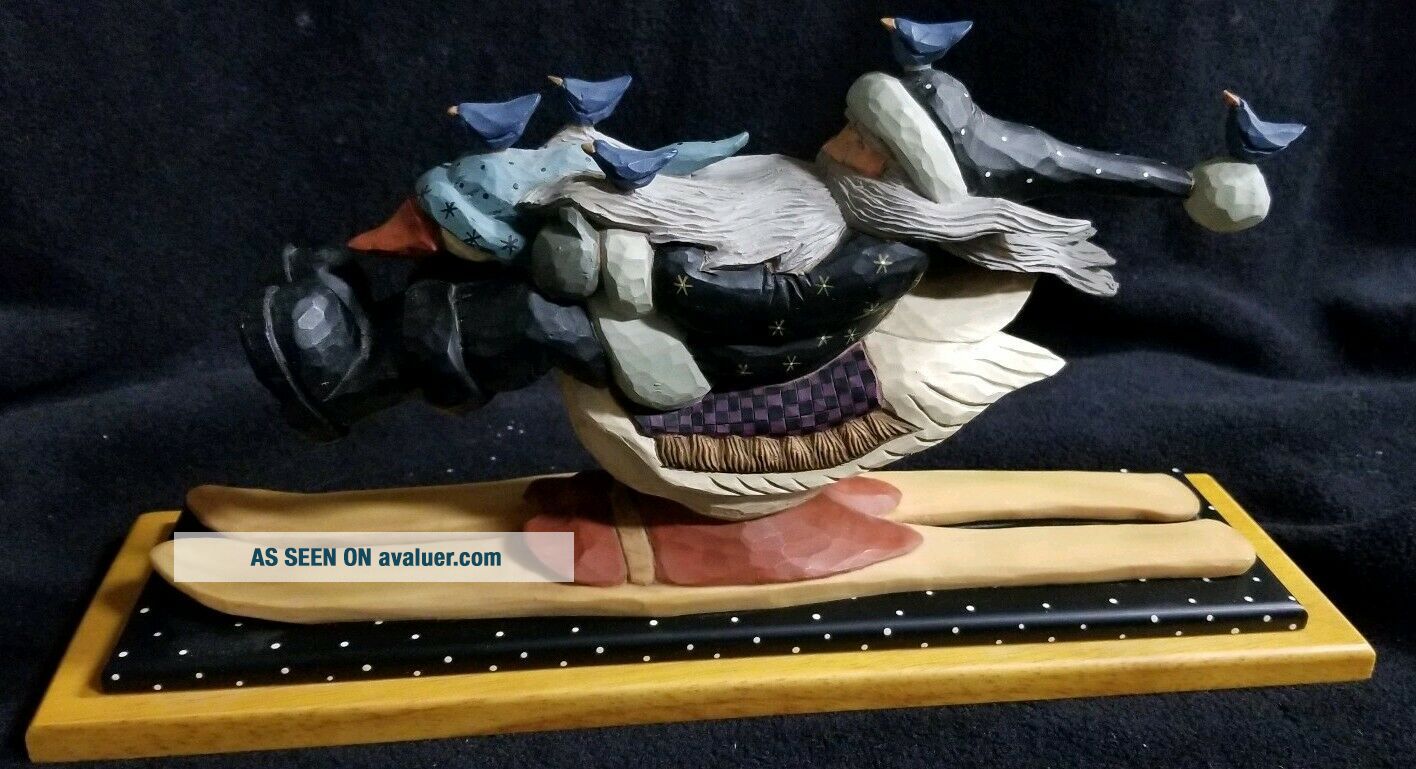 Williraye Studio 1997 Wild Goose Chase Santa Figurine WW2010 | #4136892