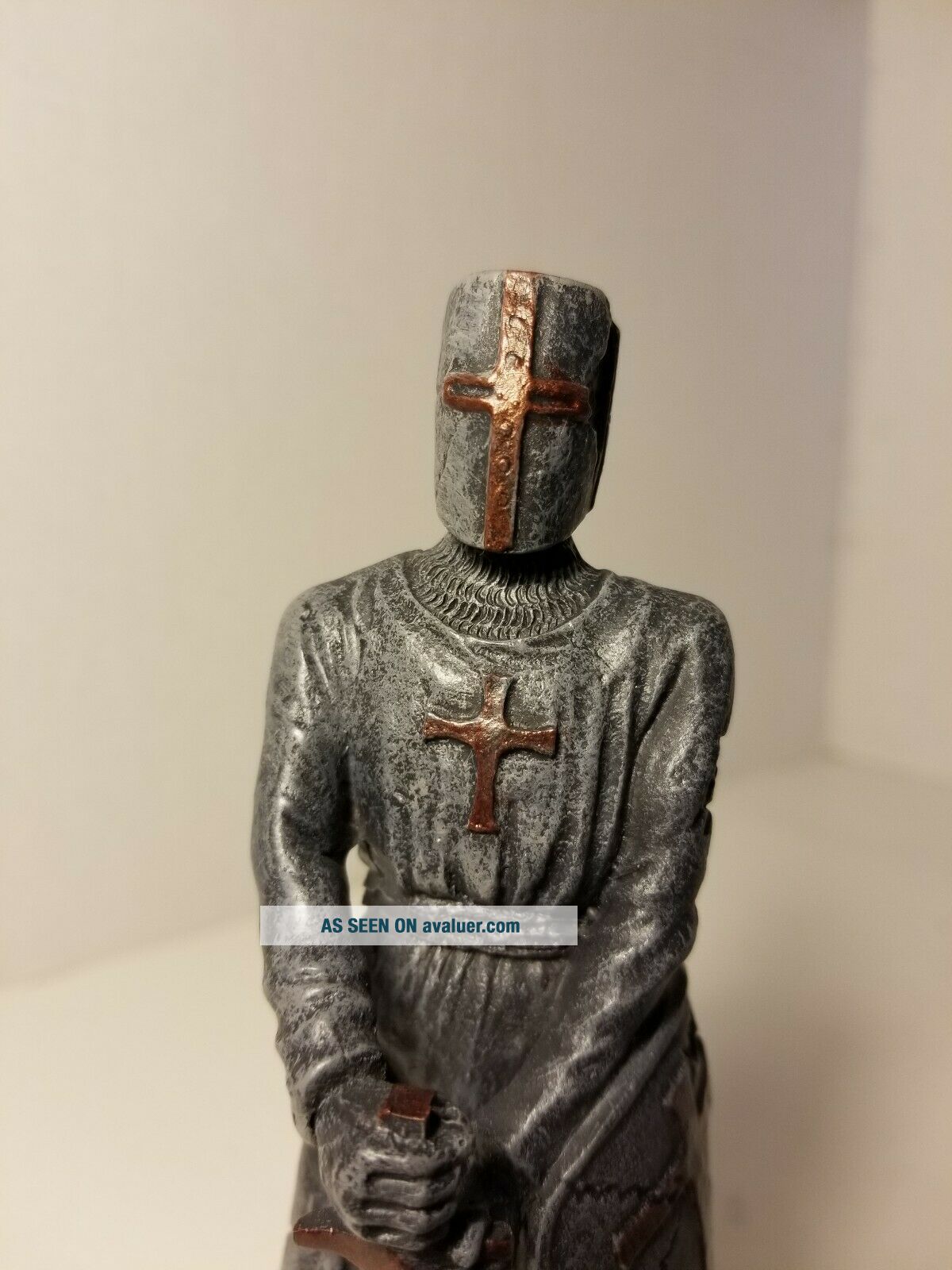 MEDIEVAL KNIGHT CRUSADER ELITE TEMPLAR SWORDSMAN STATUE FIGURINE SUIT ...