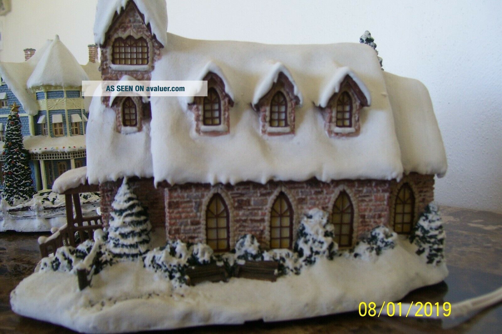 Thomas Kinkade Hawthorne Village Light Of Hope Church Christmas Pkg ...
