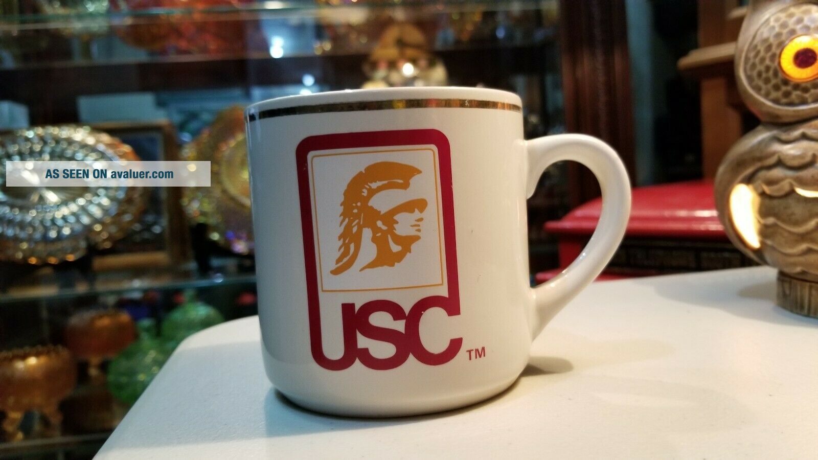 Vintage USC University Of Southern California Gilded Rim Coffee Mug ...