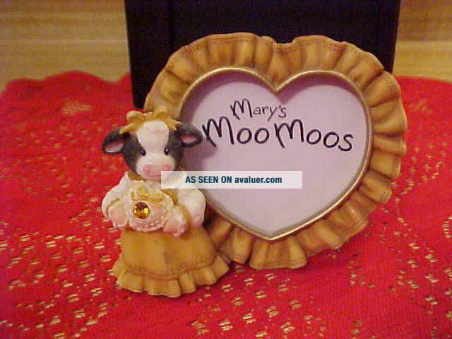 NOVEMBER PHOTO FRAME Mary ' S Moo Moos HTF COW PICTURE FRAME | #4151569