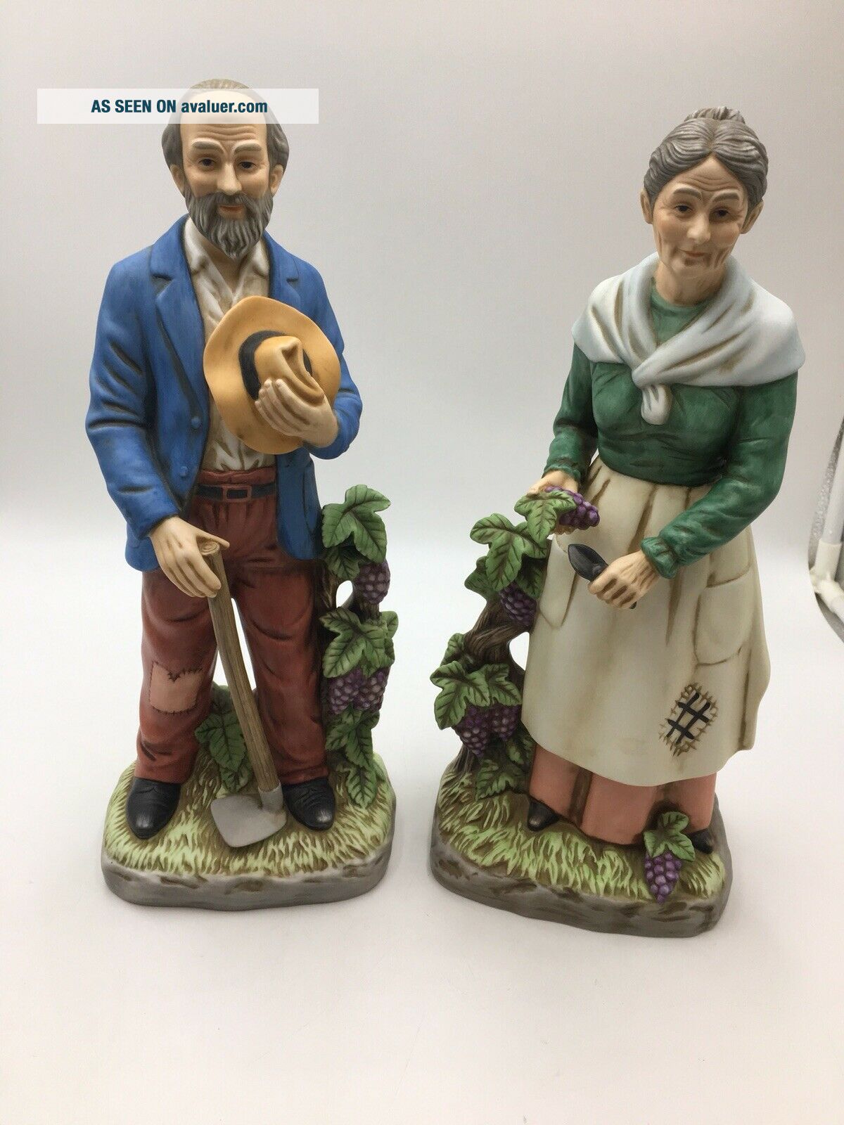 VINTAGE HOME INTERIOR/HOMCO “THE HARVESTERS” FIGURINES LARGE 2001 ...