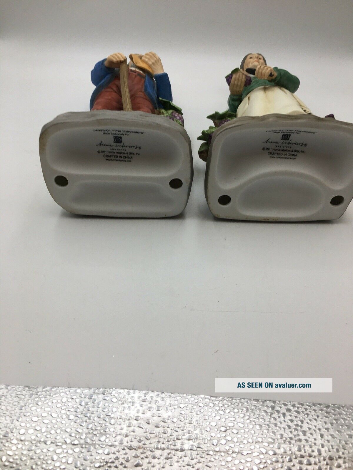 VINTAGE HOME INTERIOR/HOMCO “THE HARVESTERS” FIGURINES LARGE 2001 ...