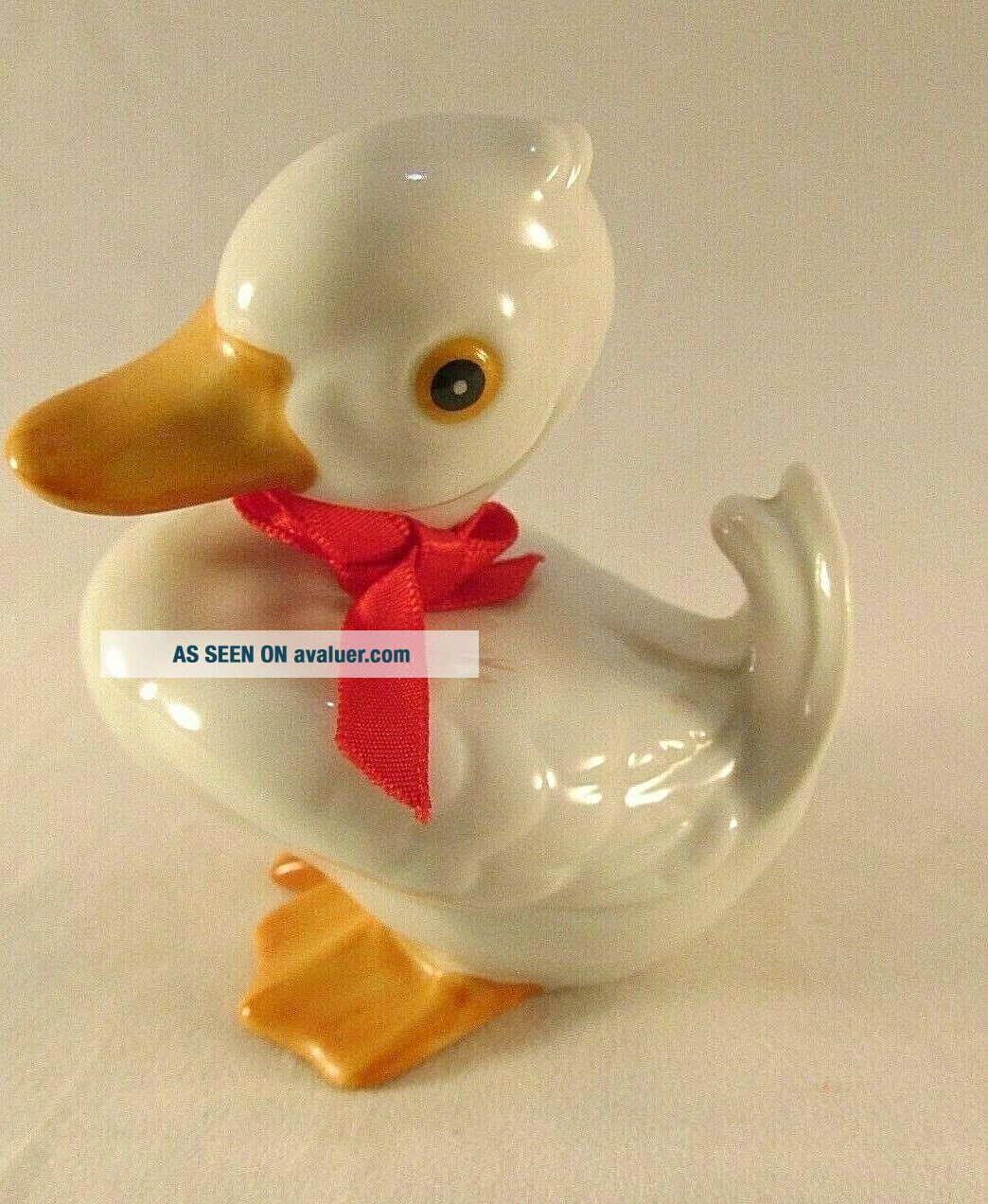 Vintage Homco 1414 White Ceramic Duck Duckling Figurine | #4167904