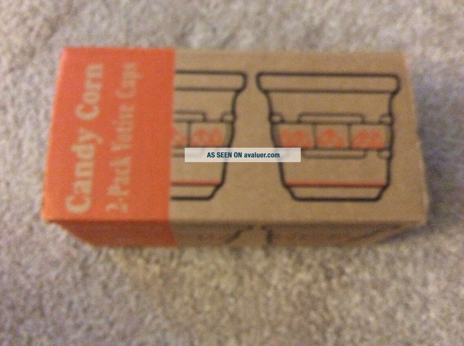 Longaberger 1999 Pottery Set Of 2 Candy Corn Votive Cups | #4168019
