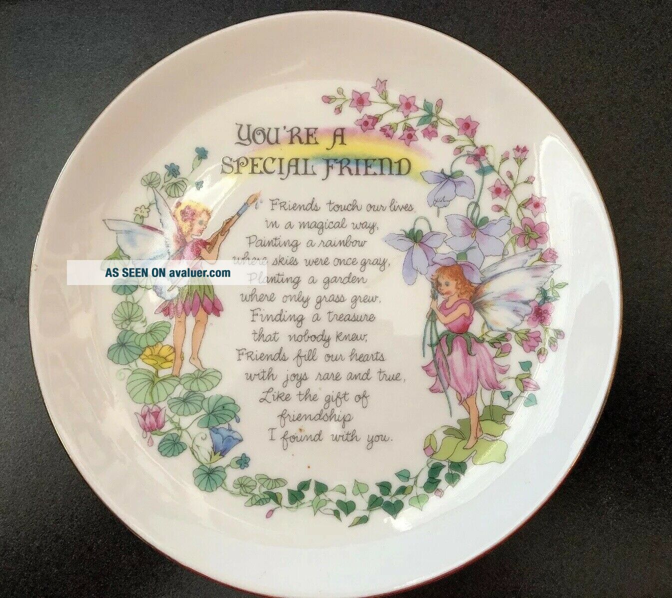 Heirloom Editions By Paula Gold - Rimmed Porcelain Collector ' S Plate ...