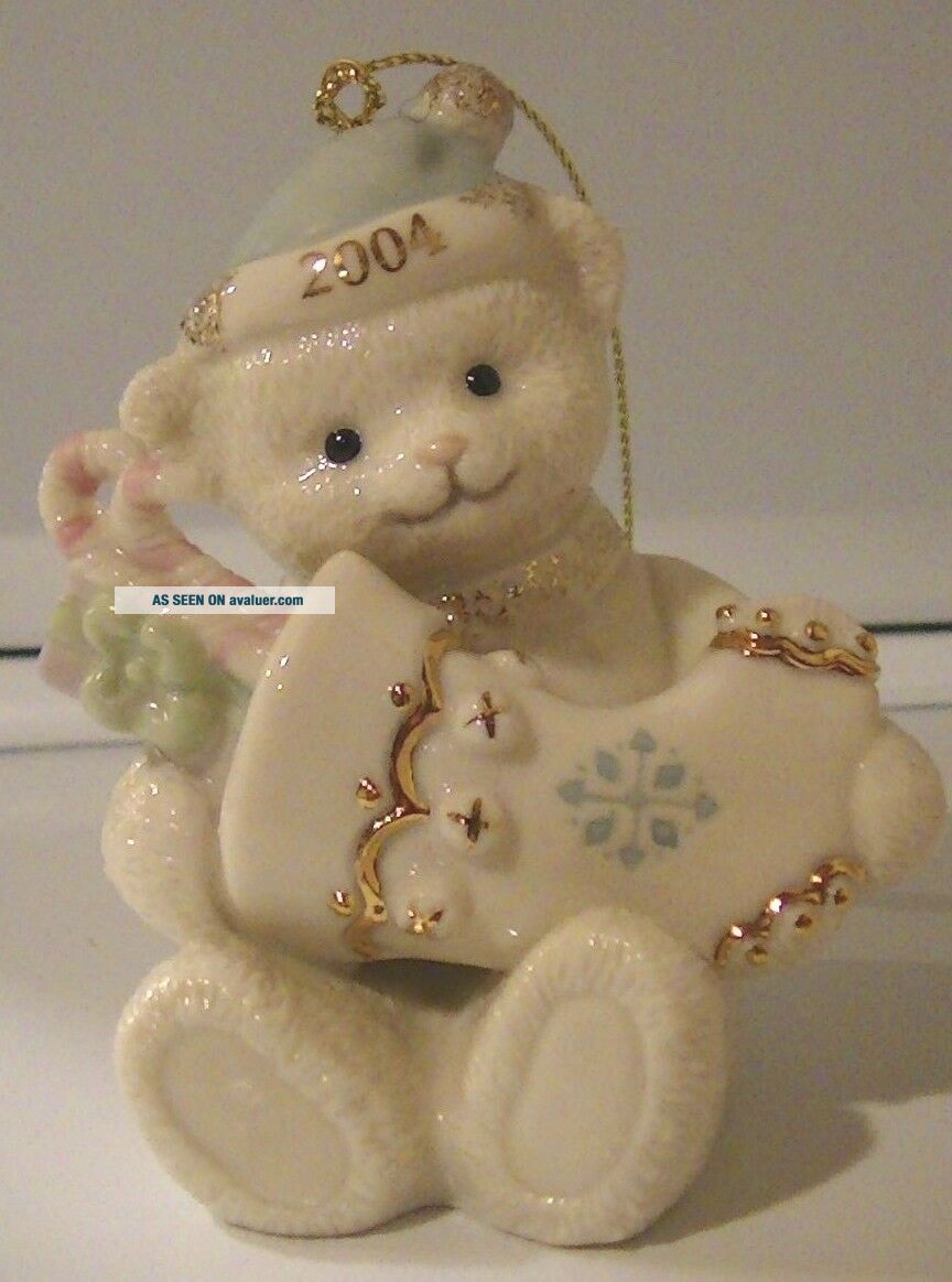 Lenox 2004 Annual Teddy Bear Collectible Christmas Tree Ornament No Box ...