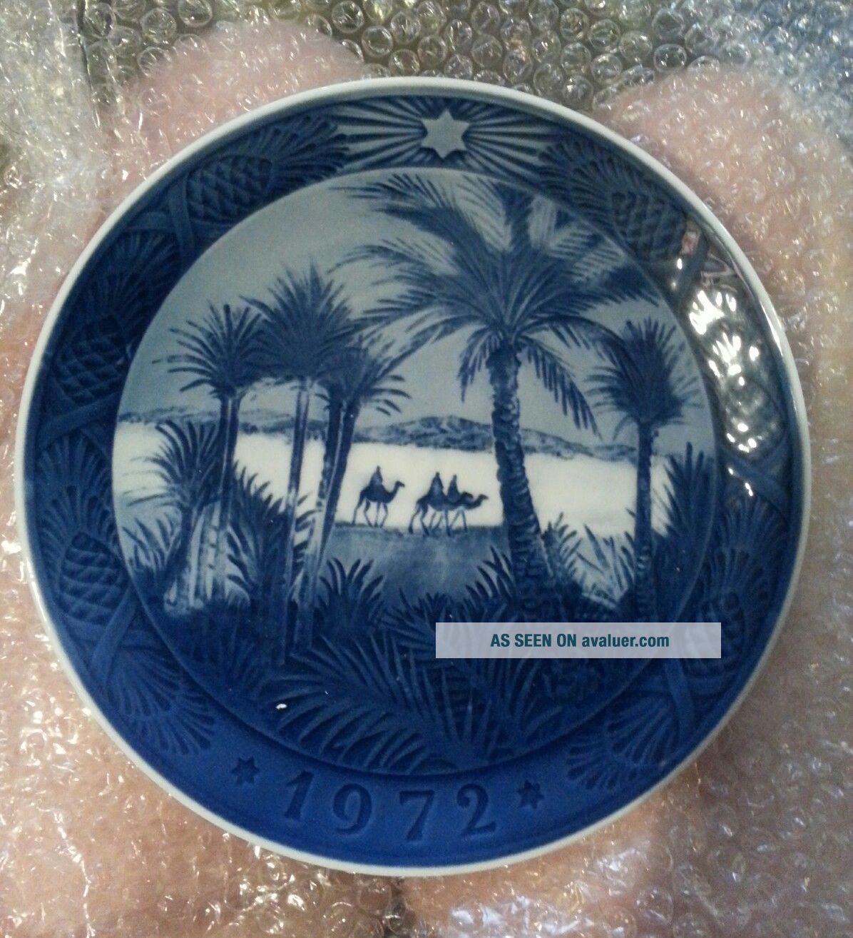 “In The Desert” 1972 Royal Copenhagen Denmark Christmas Collector Plate ...