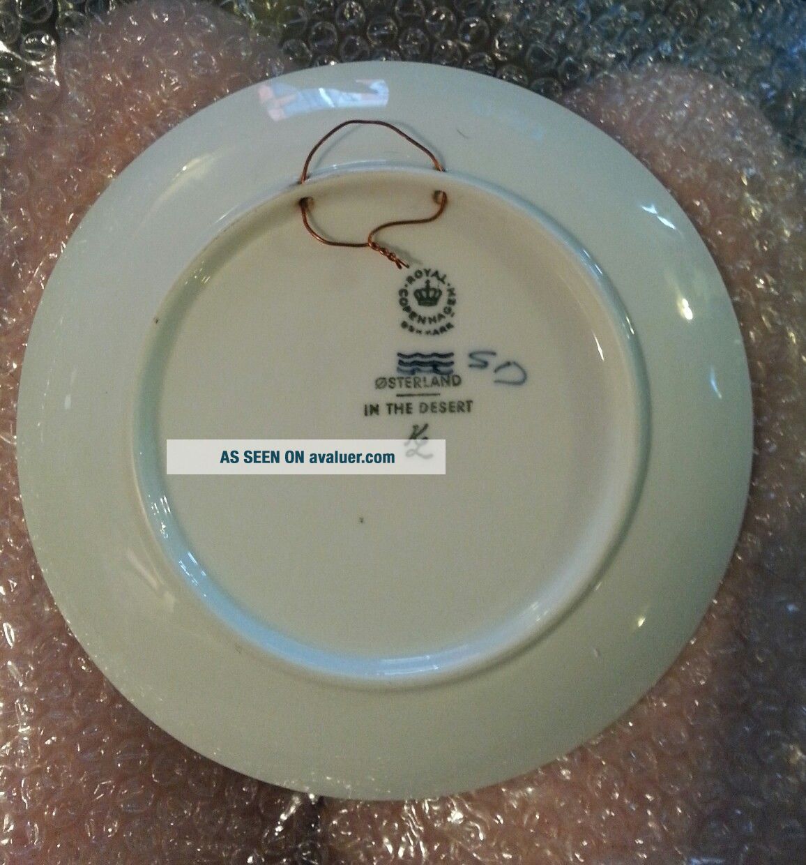 “In The Desert” 1972 Royal Copenhagen Denmark Christmas Collector Plate ...