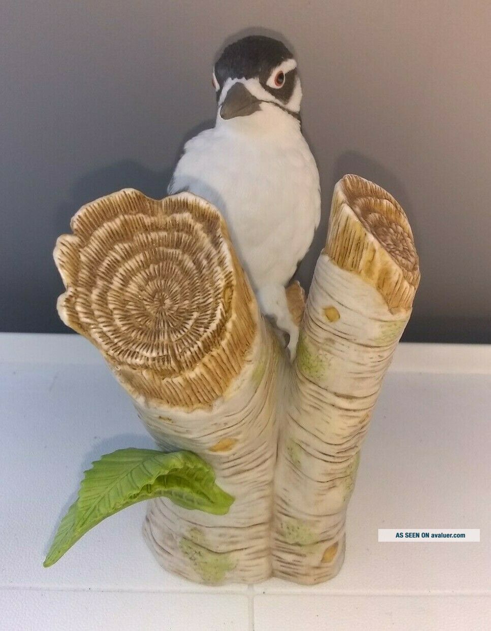 2001 Lenox Hairy Woodpecker Porcelain Garden Bird Sculpture Figurine ...