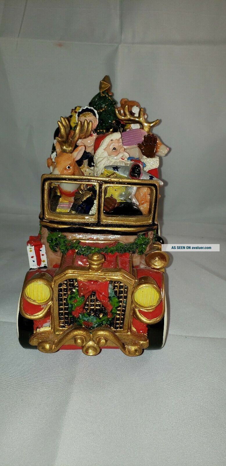 2017 FITZ AND FLOYD CHRISTMAS Santa Classic Car Musical No Box | #4196196