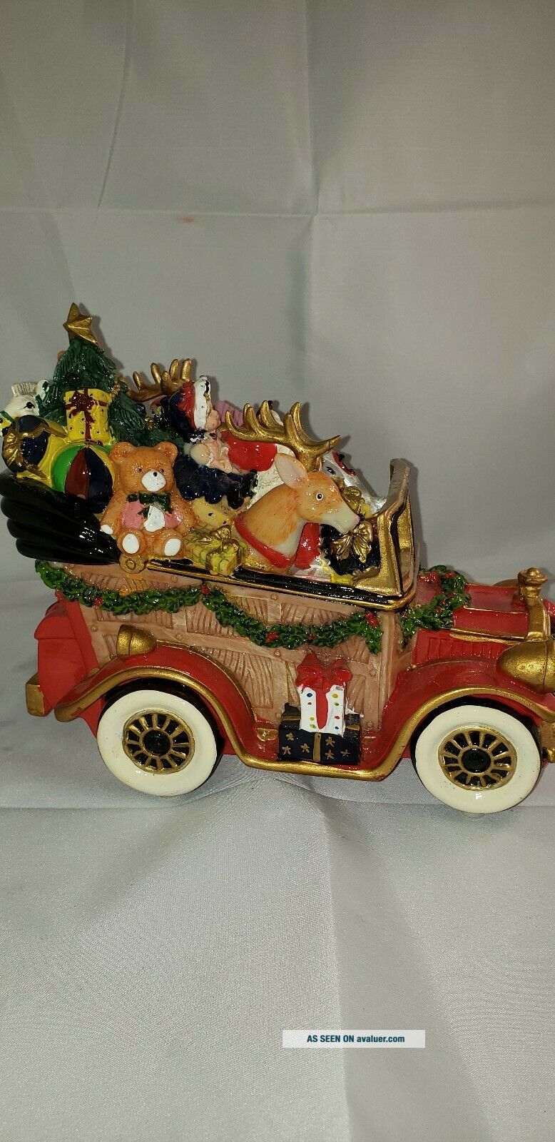 2017 FITZ AND FLOYD CHRISTMAS Santa Classic Car Musical No Box | #4196196