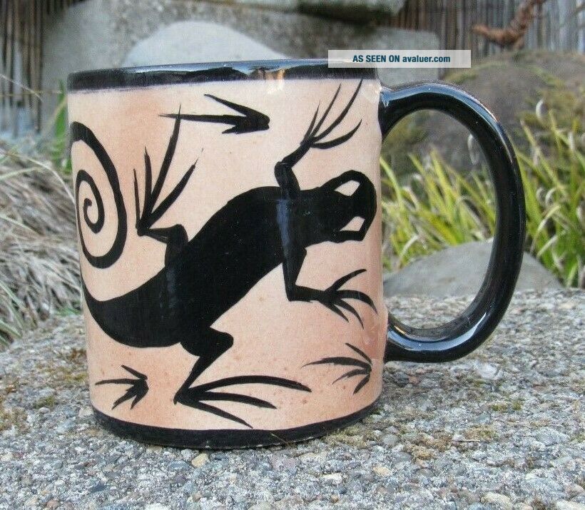 Honduras Hand Painted Salamander Lizard Ceramic Coffee Mug Cup | #4205062