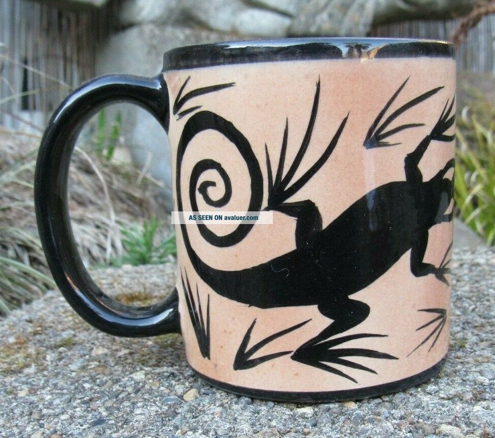 Honduras Hand Painted Salamander Lizard Ceramic Coffee Mug Cup | #4205062