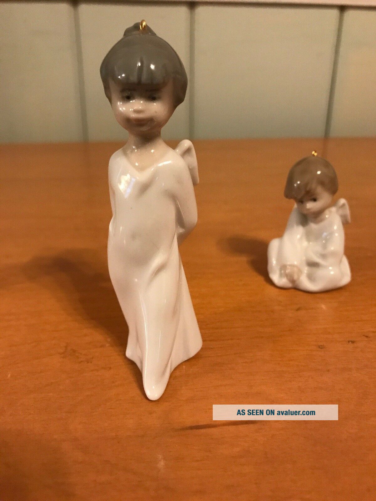 Lladro Figurine 1604 Mini Angel Tree Ornaments No Box 4229620