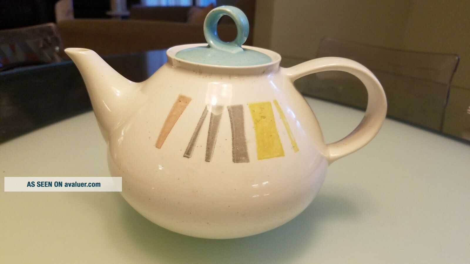 Vintage Mid Century Vernonware Anytime Teapot | #4220160