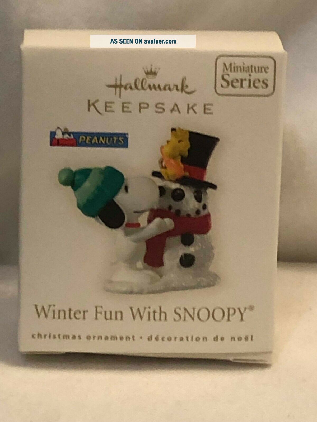 HALLMARK KEEPSAKE ORNAMENT PEANUTS GANG MINIATURE SERIES WINTER FUN ...