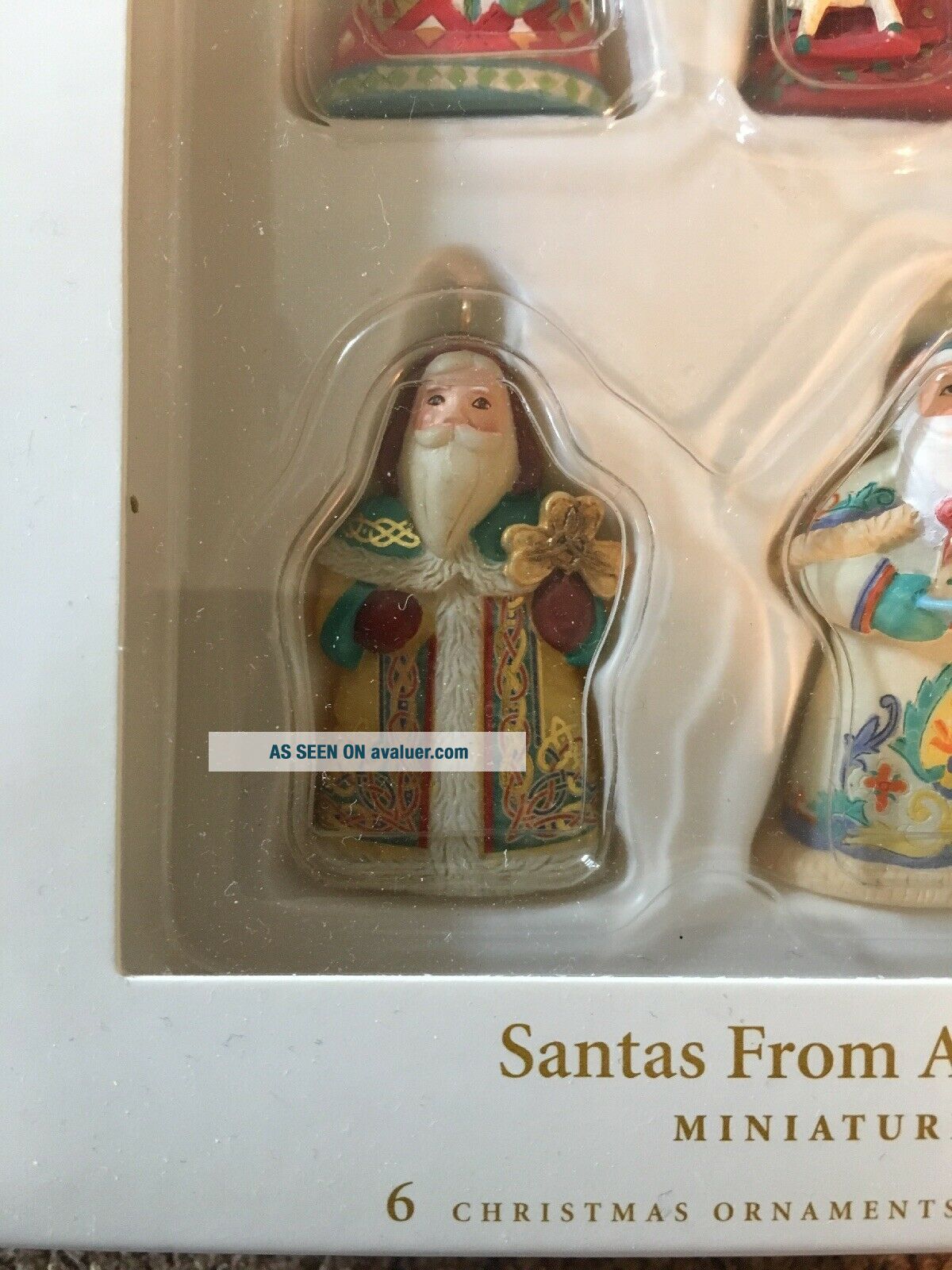 Hallmark Keepsake Santas From Around The World 6 Miniature Ornaments ...