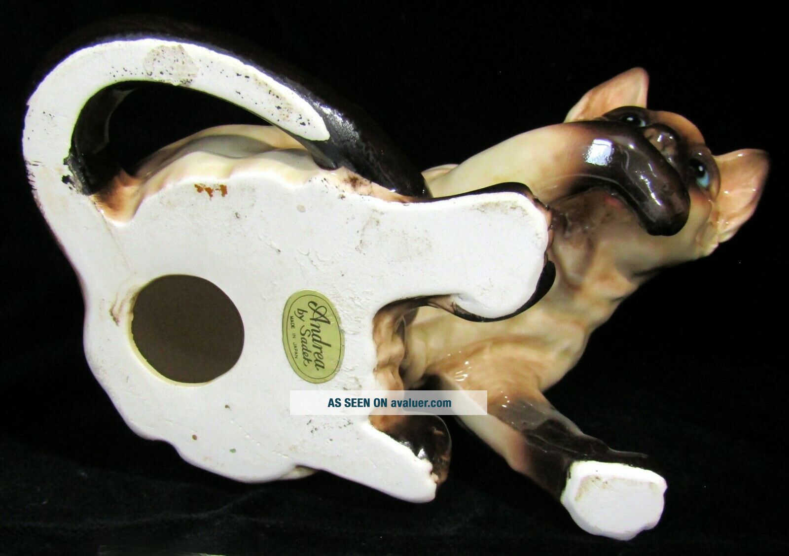 Vintage Andrea By Sadek Grooming Siamese Cat Porcelain Figurine | #4244976