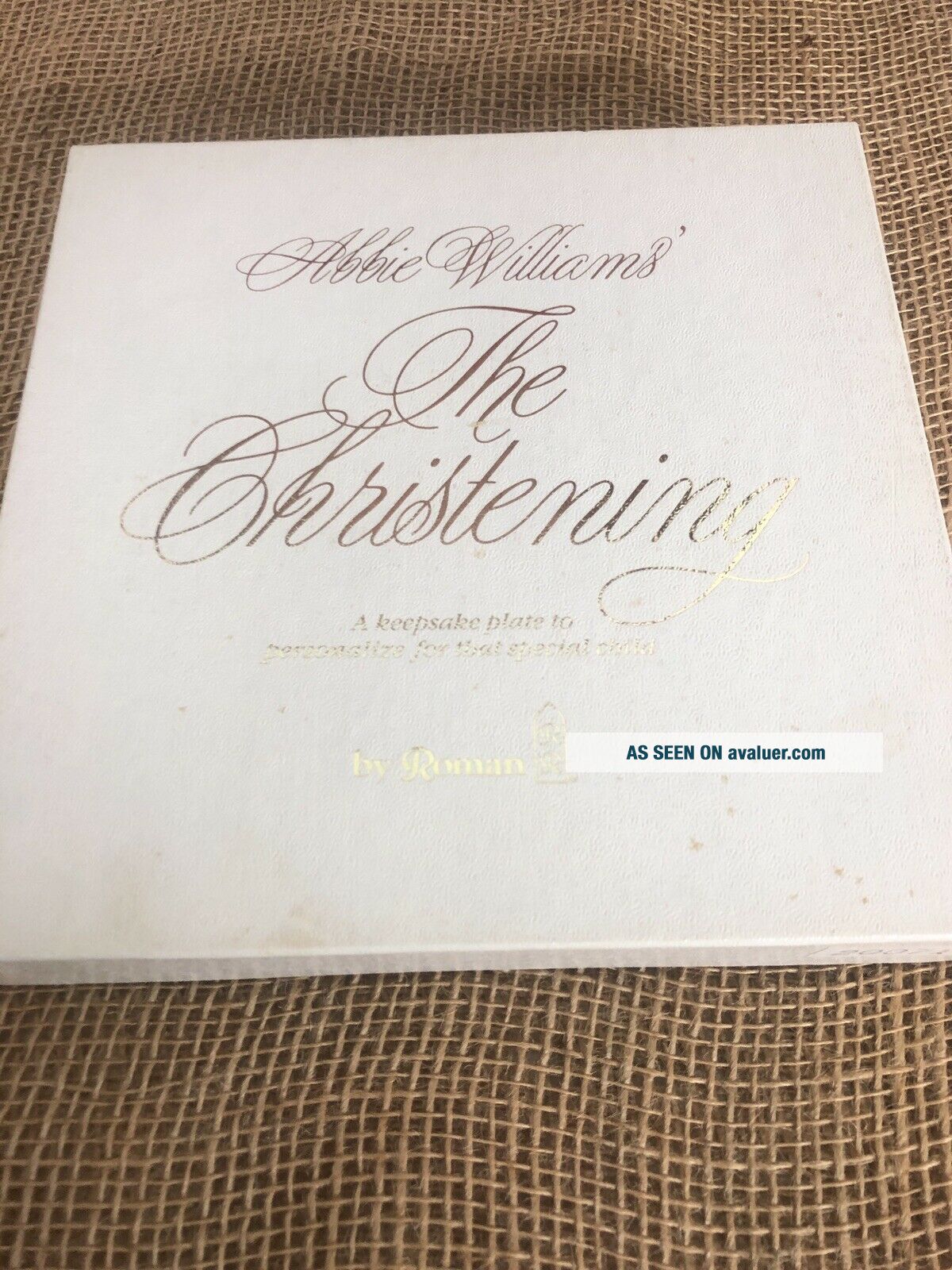 Abbie Williams’ THE CHRISTENING Keepsake Plate By Roman | #4248163