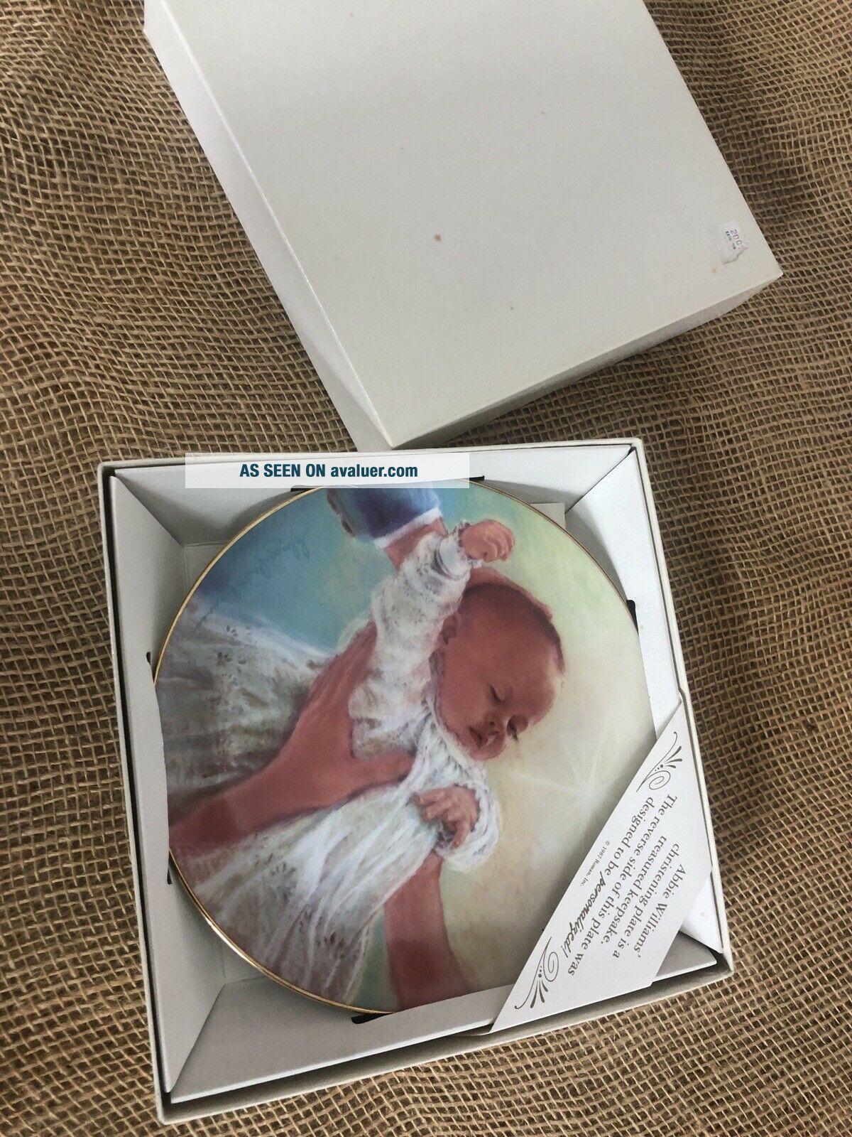 Abbie Williams’ THE CHRISTENING Keepsake Plate By Roman | #4248163