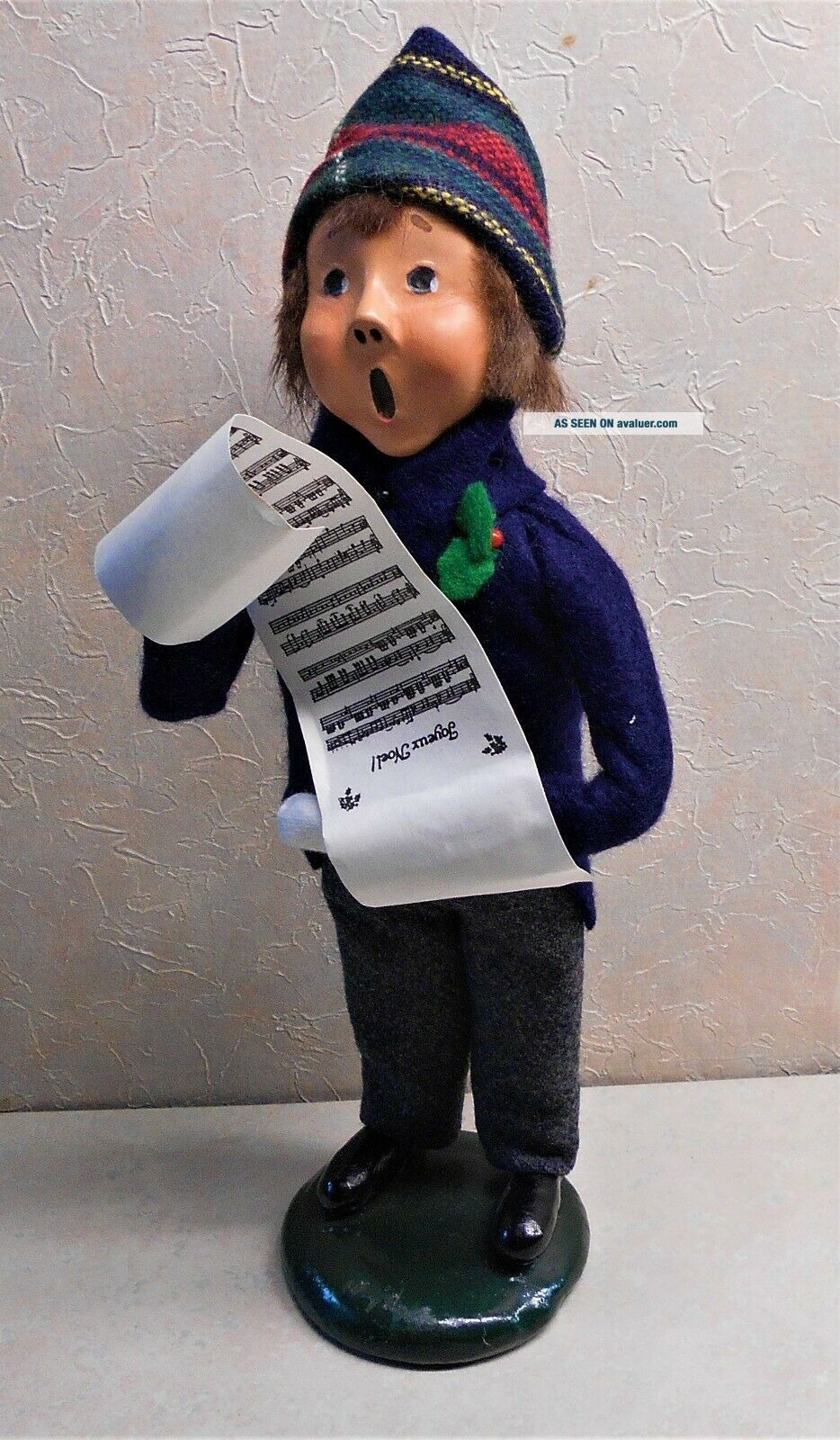 Byers Choice Carolers 1987 Man Singer W Music | #4256375