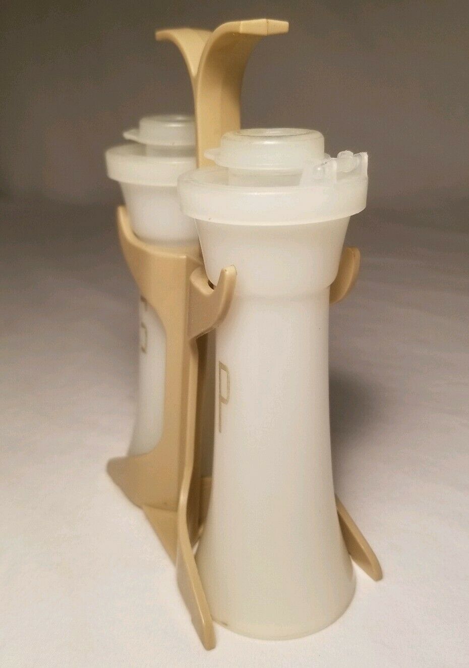 Vintage Tupperware Mini Salt And Pepper Shakers Set Hourglass With ...