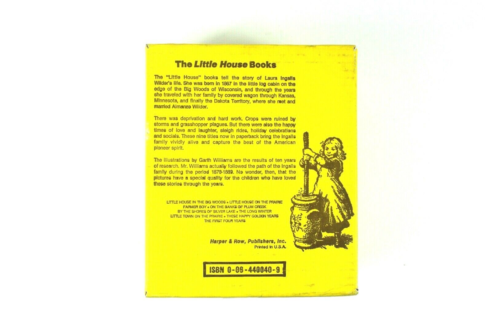 The Complete Set Of Laura Ingalls Wilder Little House Books Vintage Box ...