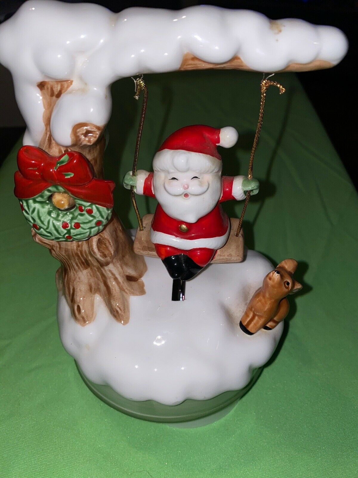 Vintage 1984 Ron Gordon Designs Christmas Swinging Santa Music Box ...
