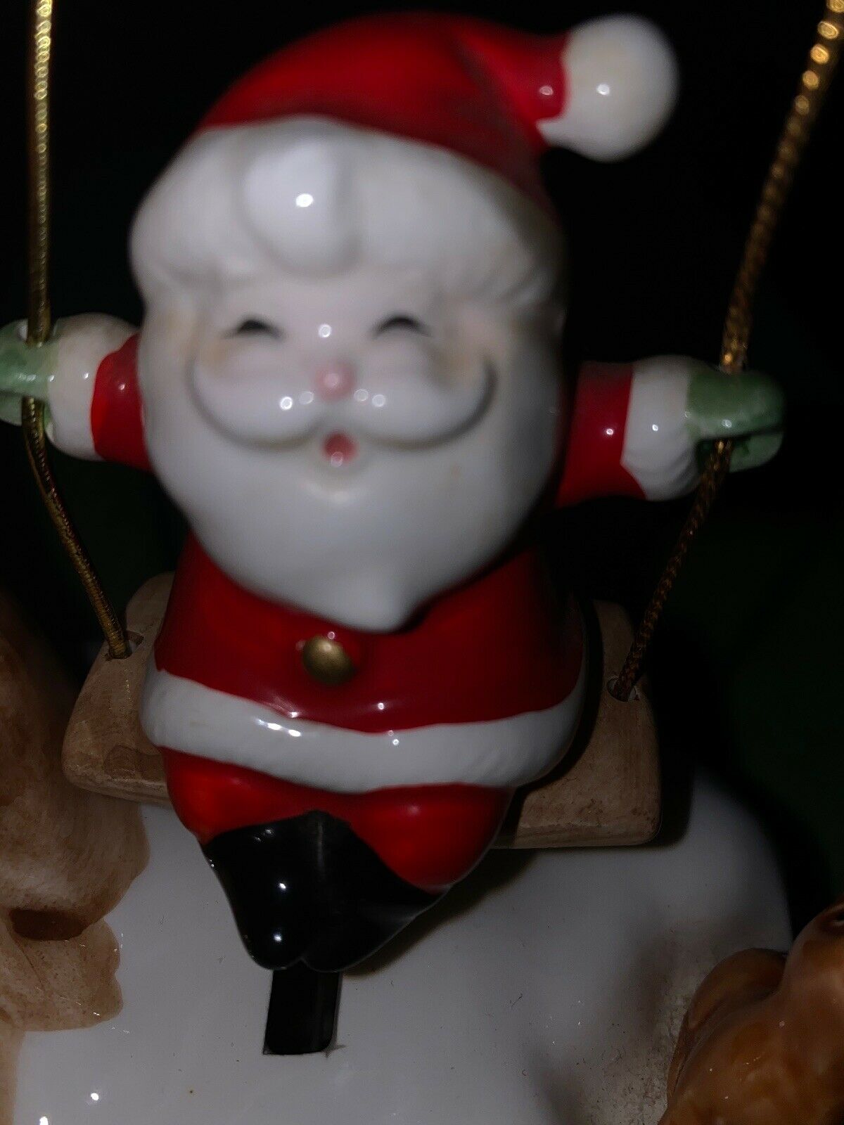 Vintage 1984 Ron Gordon Designs Christmas Swinging Santa Music Box ...