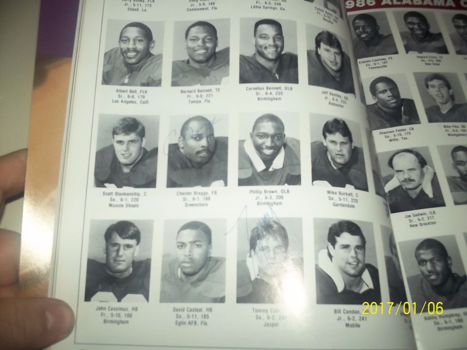 1986 Alabama Vs LSU Football Program AUTOGRAPHS Bennett - Shula - Van ...