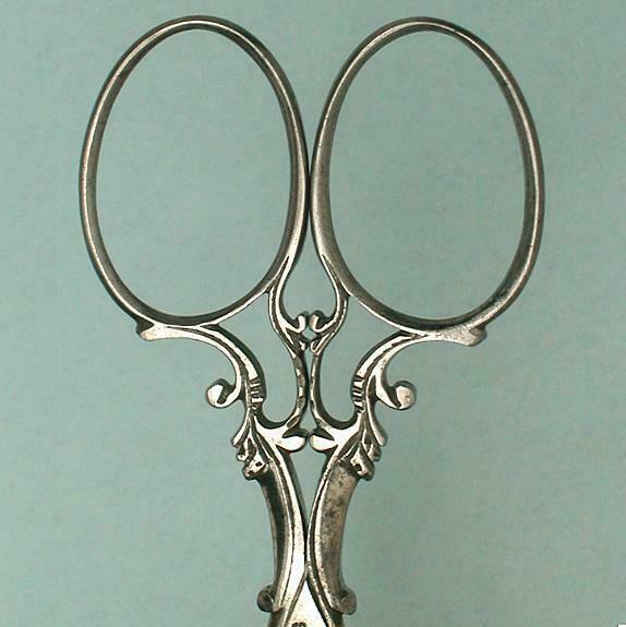 Fancy Antique Cut Steel Embroidery Scissors French Circa 1900 | #19194591
