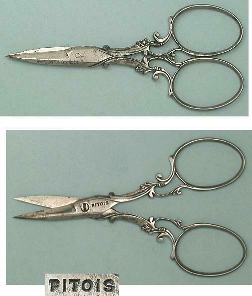 Fancy Antique Cut Steel Embroidery Scissors French Circa 1900 | #19194591