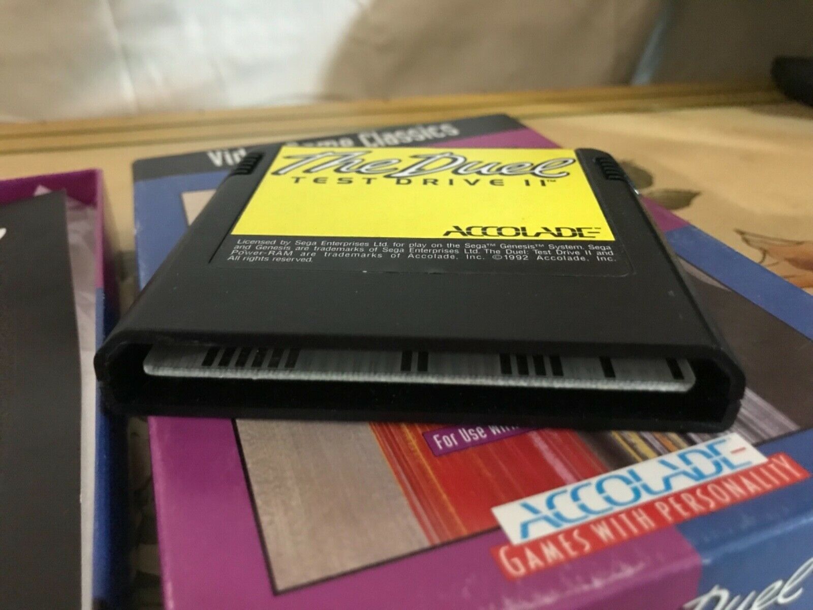 Vintage 1992 The Duel Test Drive 2 Accolade Game For Use With Sega ...