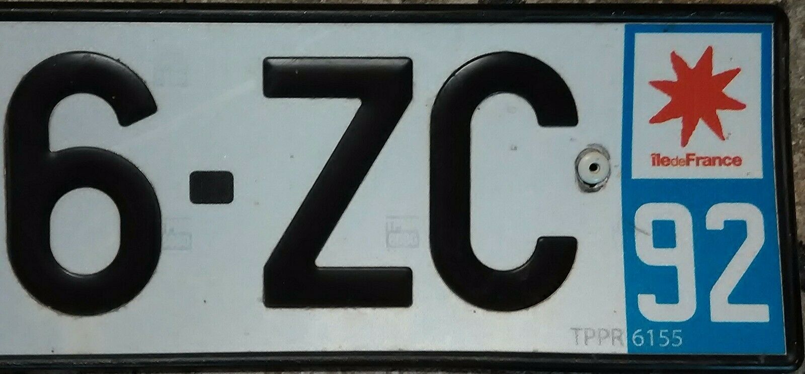 France License Plate From PARIS City Centre BH 116 ZC | #19184695