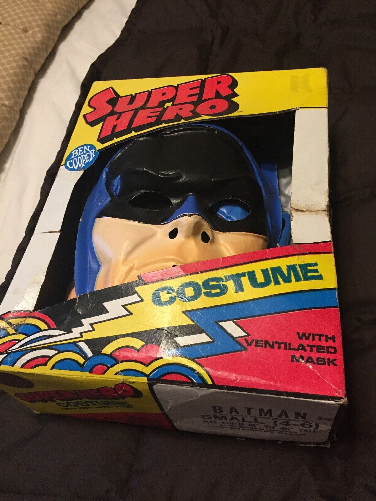 2 Rare Vintage Ben Cooper Batman Hero Halloween Costume 1978 & 73 ...