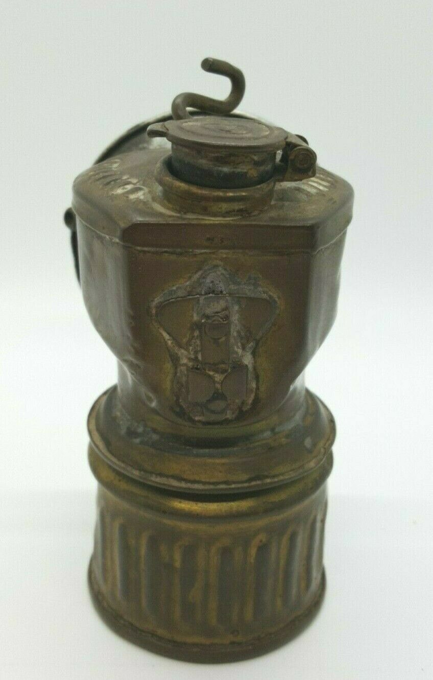 Vintage Justlite Miners Lantern Brass Guys Antique Carbide Lamp 1920s ...