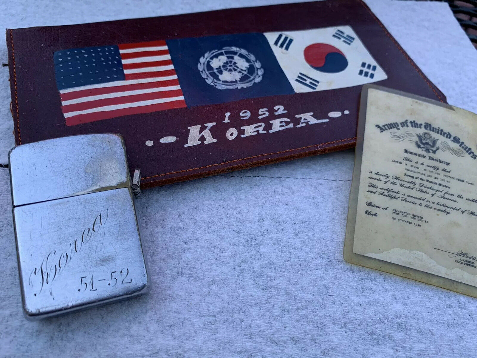 Vintage WW2 WWII Era Koren War Dated Named Engraved ZIPPO Lighter ...