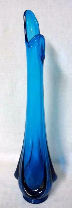 Viking Mid Century Modern Art Glass Epic Vase | #19143127