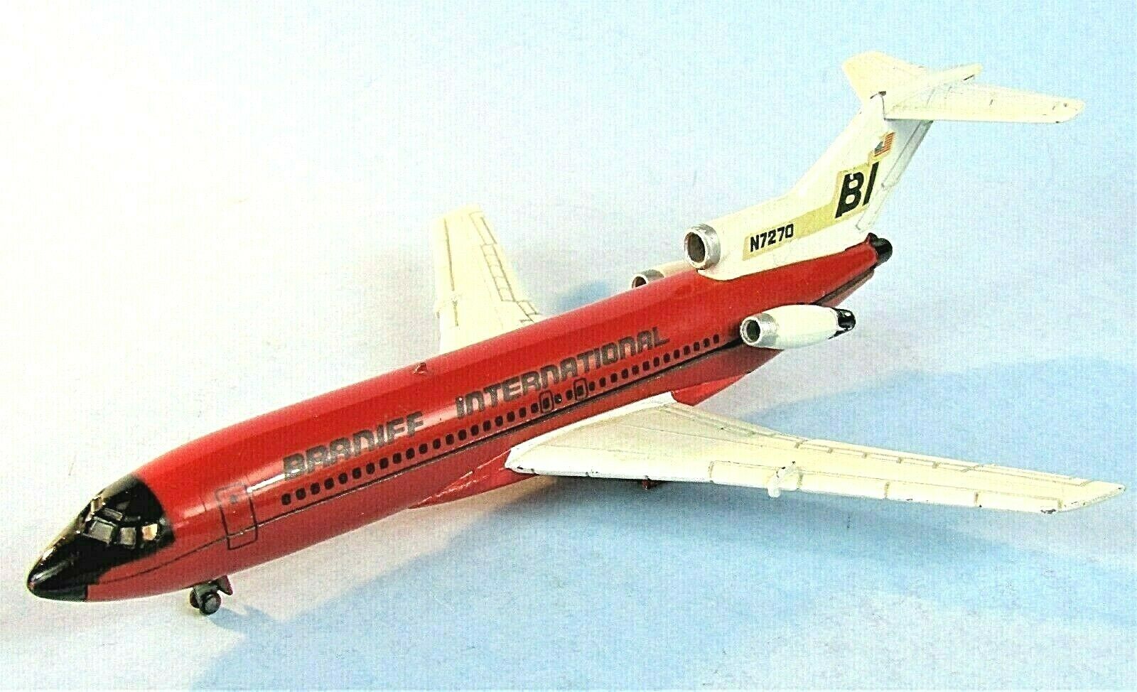 AERO MINI DIECAST METAL JET BRANIFF INTERNATIONAL AIRLINES BOEING 727 ...